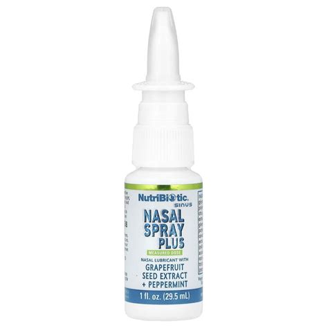 Nutribiotic Sinus Nasal Spray Plus 1 Fl Oz 295 Ml Pack Of 4