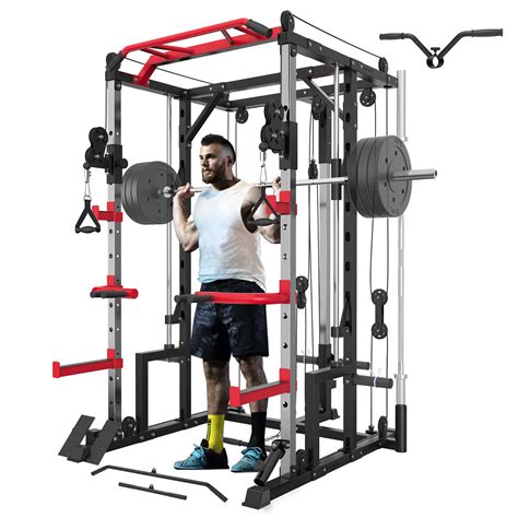 Buy Major Lutie Smith Machine Power Cage With Weight Bar And Two Lat