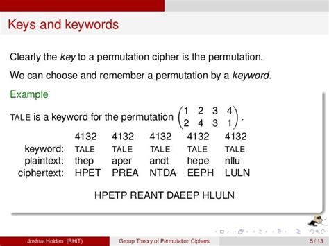 Teaching The Group Theory Of Permutation Ciphers