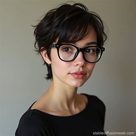 Beautiful Nerdy Chic Female Model Stable Diffusion Online