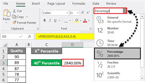 PERCENTILE Formula In Excel How To Use PERCENTILE Formula