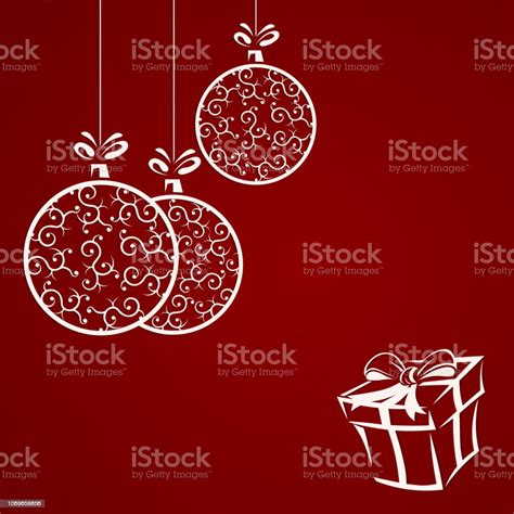 크리스마스 복고풍 스타일 패턴 및 상자 흰색 볼의 실루엣으로 구성 겨울에 대한 스톡 벡터 아트 및 기타 이미지 겨울 공