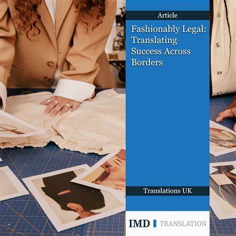 Fashionably Legal Translating Success Across Borders