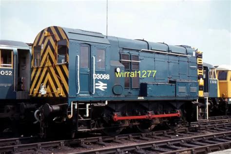 6x4 Colour Railway Photograph Class 08 D3068 At Crewe Works £1 00