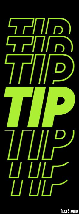 Tip Modern Stroke Text Effect Generator