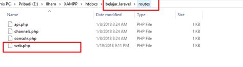 Mengenalmembuat Serta Menggunakan Controllerroutes Dan Model Di