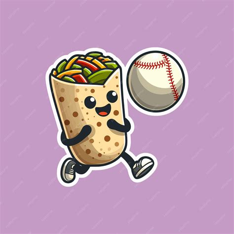 Premium Vector Burrito Graphic Sticker