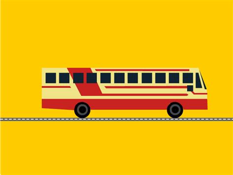 Bus 2d Digital Animation