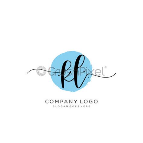 KL Initial Handwriting Logo Design Stock Vector 2561243 Crushpixel