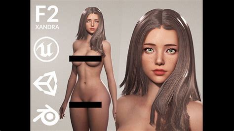 D Model Nude Girl Celeste Game Character For Unreal Unity Blender Vr Ar Low Poly Cgtrader