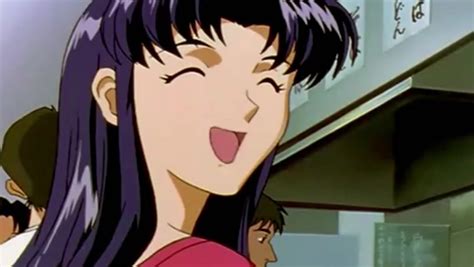 Neon Genesis Evangelion Shinji And Misato Kiss