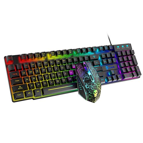 T6 Wired Gaming Keyboards 2400dpi Gaming Mouse Com Vicedeal