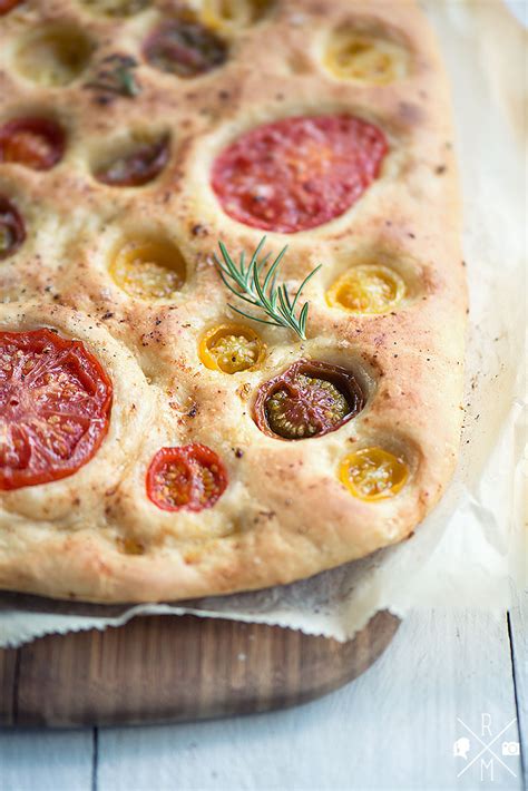 Focaccia Mit Bunten Tomaten Rezepte Ordnungsideen Und Diy