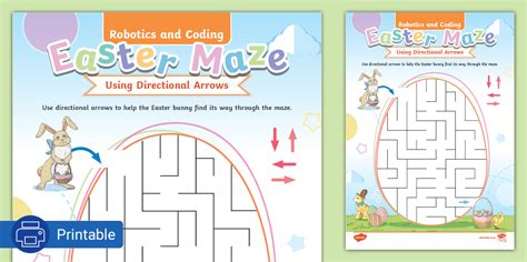 Grade 1 Robotics And Coding Easter Maze Teacher Made