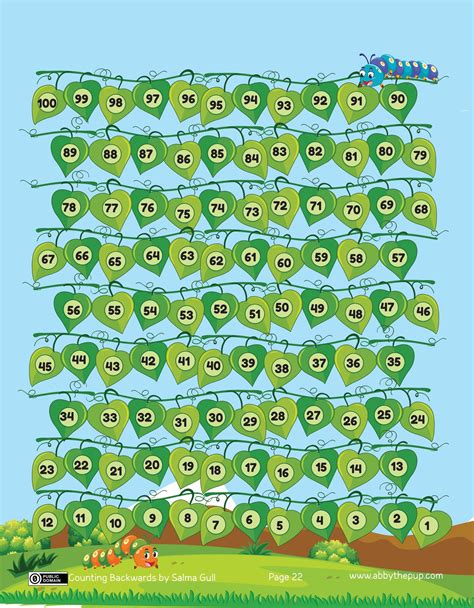 Counting Backwards From 100 To 1 Free Printable Puzzle Games