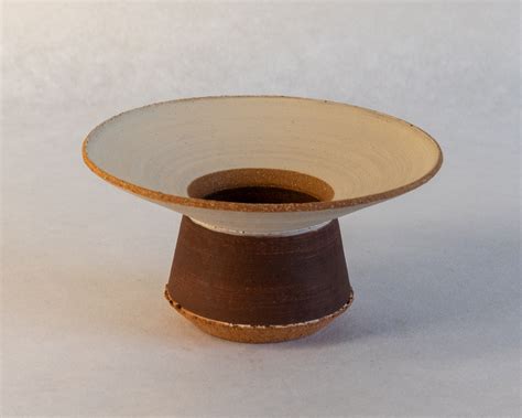 Luke Atkinson Ceramics White Rimmed Vessel 1