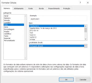 Como formatar células no Excel