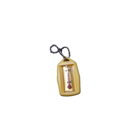 Vintage Thermometer Key Chain Advertisement Metsker County Maps Works