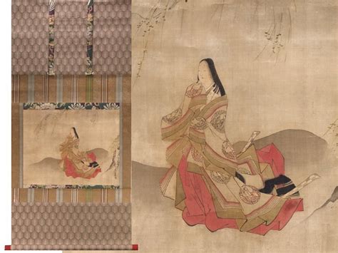 花江戸時代中 後期の浮世絵師 宮川長春 真筆 肉筆浮世絵 絹本着色美人画 柳下雨乞小町立姿 昭和57年羽黒洞木村東介鑑定箱入 人物菩薩
