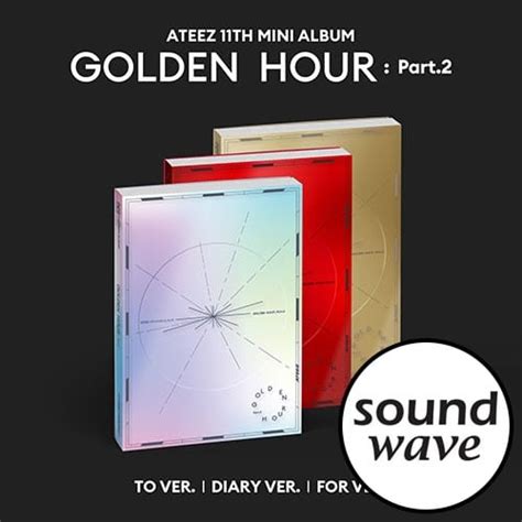 SOUND WAVE POB ATEEZ 11th Mini Album GOLDEN HOUR Part 2 SET