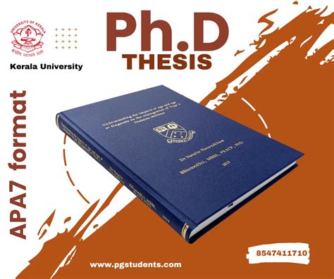 Ph D Thesis Typesetting And Binding Kerala University Sajan Thesis Works