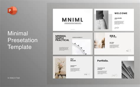 Plantilla de presentación de PowerPoint minimalista