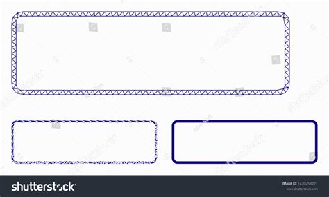 Mesh Rounded Rectangle Frame Model Triangle Stock Vector Royalty Free 1470253271 Shutterstock