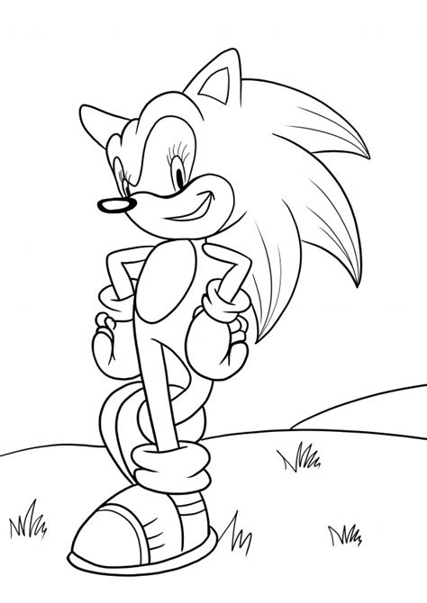 Sonic Színező Sonic Kifestő Sonic Színező Nyomtatható