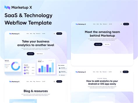 Marketup X Software Webflow Template On Behance