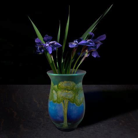 Siberian Iris In A Roycroft Vessel 2018 Vessel Courtesy Royal Ontari