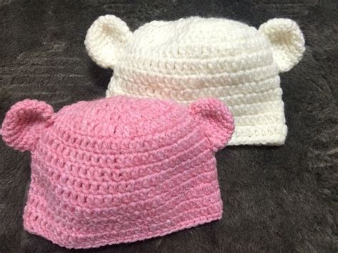 ベビー用くまの帽子 Crochet hats Knitted hats Winter hats