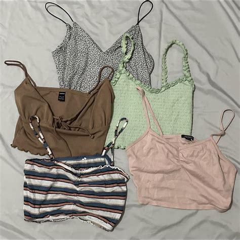 5 Piece Casual Crop Tops All Different Vibes And Depop