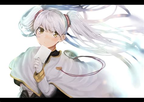 Akagi Asahito Cape Gloves Hoshino Ruri Long Hair Martian Successor