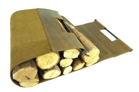 Сумка для дров Ferrum 881 з натуральної шкіри 35х97 см (DR014395 ...