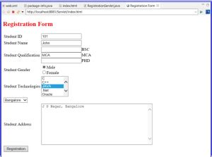 User Interface Form Designs Using Servlets Dot Net Tutorials