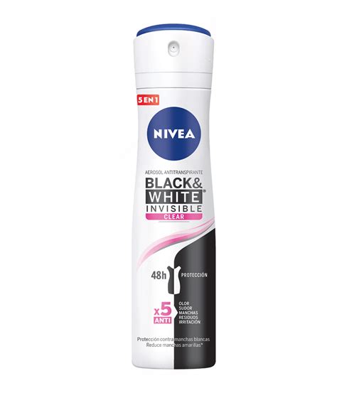 150ml Invisible Black And White Clear Aerosol Nivea