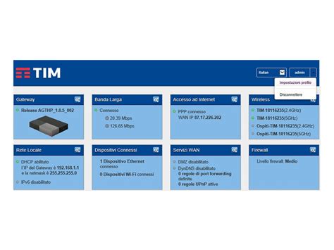 Impostazioni Password Tim Hub Tim