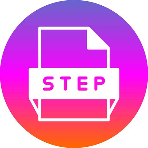 Step File Format Icon 15990203 Vector Art At Vecteezy