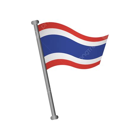 Gambar Bendera Thailand Thailand Bendera Hari Thailand Png Dan Vektor Dengan Background