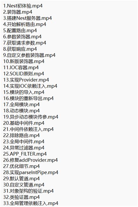 nest js课程 视频教程 下载 java资源分享网
