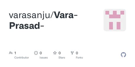Github Varasanju Vara Prasad