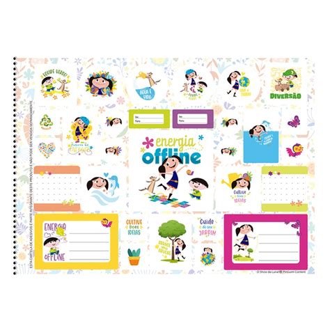 Caderno Cartografia 80fls O Show Da Luna Capa 2 Animativa Nivalmix