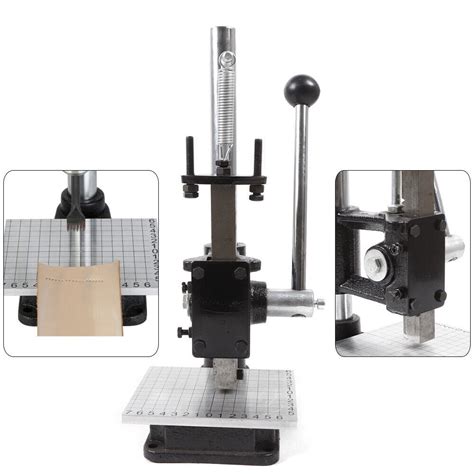 Leather Craft Imprinting Machine DIY Logo Embossing Press Stamp