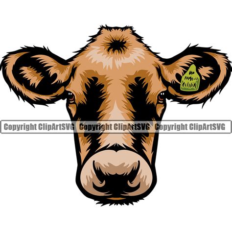 Beef Cow Head Clip Art