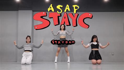 Mirrored 스테이씨 Stayc 에이셉 Asap 안무 거울모드ㅣasap Cover Danceㅣ3인버전ㅣhappiness