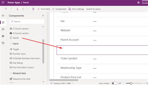 Add Spacers In Modern Form Designer In Power Apps Softchief Learn