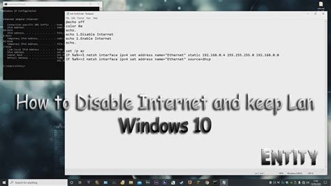 How To Disable Internet And Keep Lan Working Windows 10 Youtube