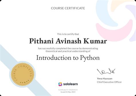Pithani Avinash Kumar On Linkedin Python Sololearn