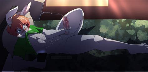 Rule 34 Anthro Bed Blush Bodily Fluids Bottomless Cellphone Clothed