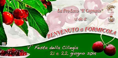 Solo Caserta Eventi E Sagre Festa Della Ciliegia 2014 A Formicola